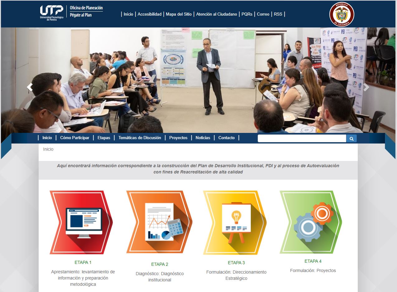 Pégate al Plan - Plan de Desarrollo Institucional 2020 – 2028